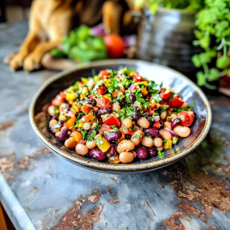 Colourful Rainbow Bean Salad Recipe - Whisked Recipe