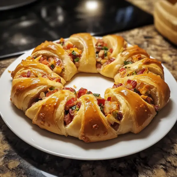 Crescent Roll Turkey Ring - Whisked Recipe