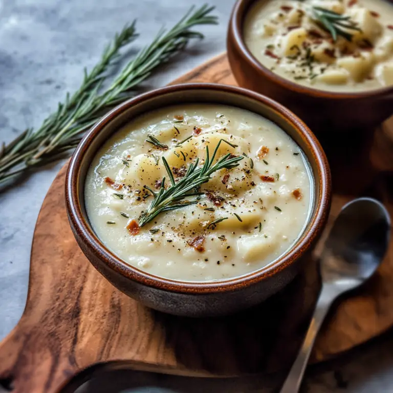 Slow Cooker Rosemary-Potato Soup - Whisked Recipe