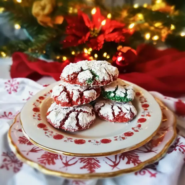 Christmas Crinkle Cookies - Whisked Recipe