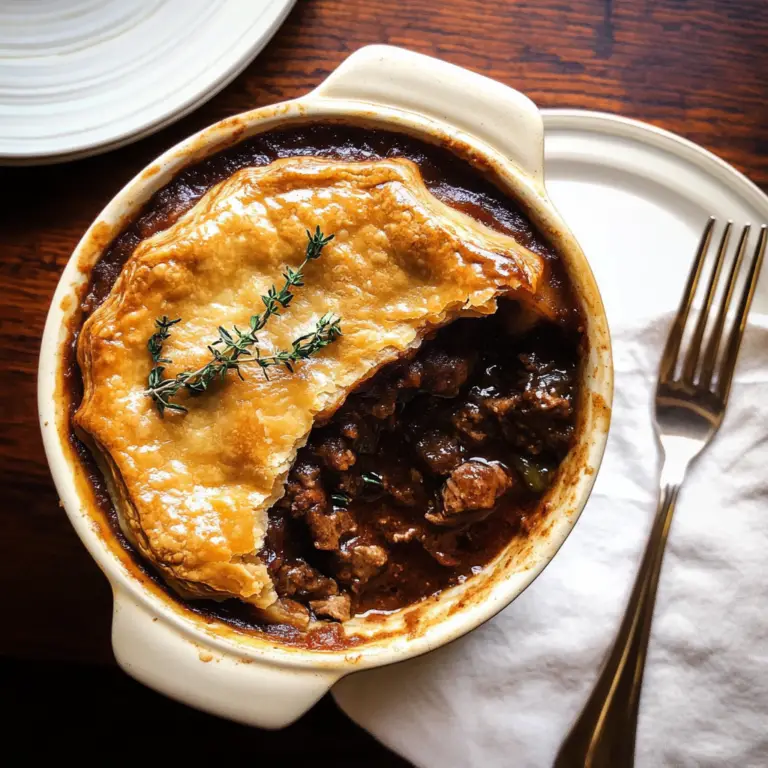 Guinness Braised Beef Pot Pie - Whisked Recipe