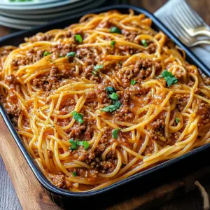 Asian-Style Ground Beef Spaghetti - Whisked Recipe