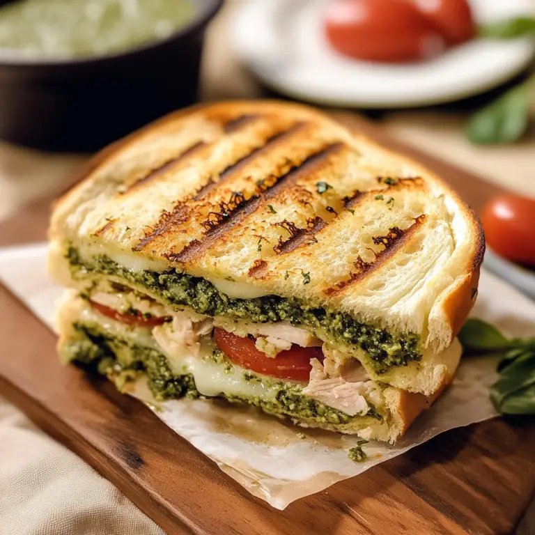 Easy Turkey Basil Pesto Panini - Whisked Recipe