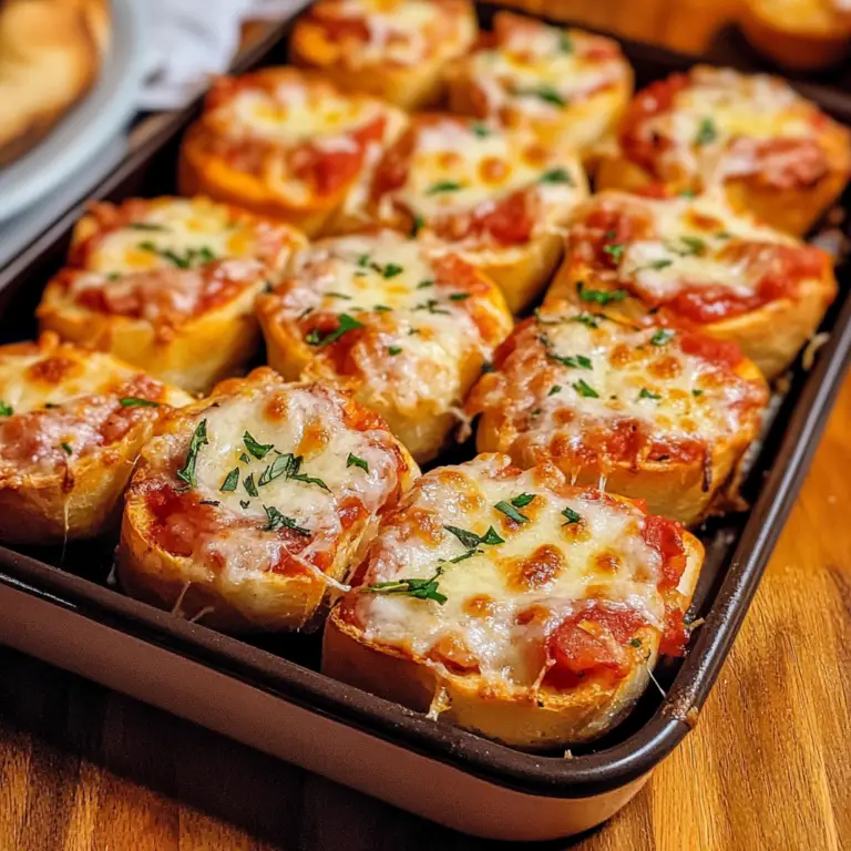Homemade Baguette Pizza Bites - Whisked Recipe