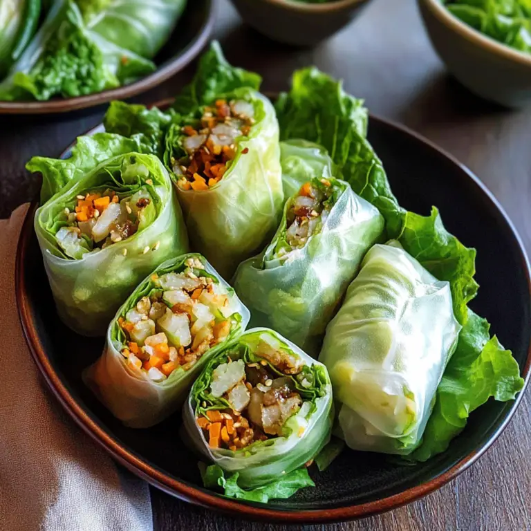 Lettuce Wrap Summer Rolls - Whisked Recipe