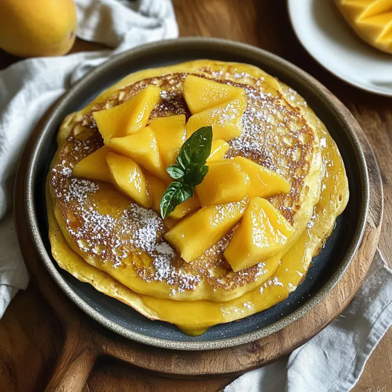 Mango Pancakes - Whisked Recipe