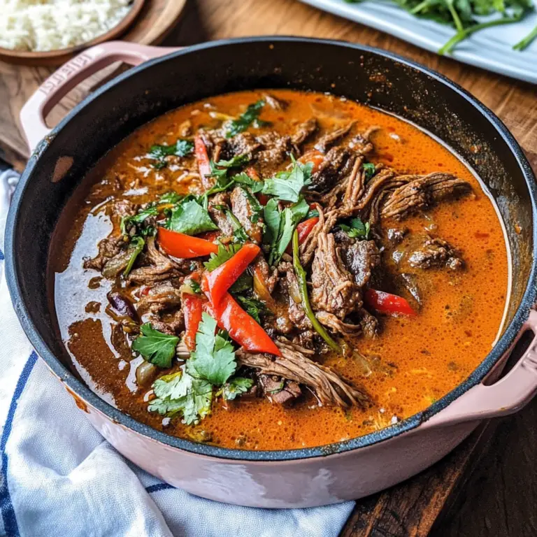 Coconut Red Curry Drip Beef - Whisked Recipe
