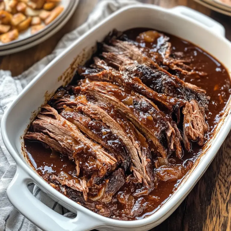 Slow Cooker Texas Beef Brisket - Whisked Recipe